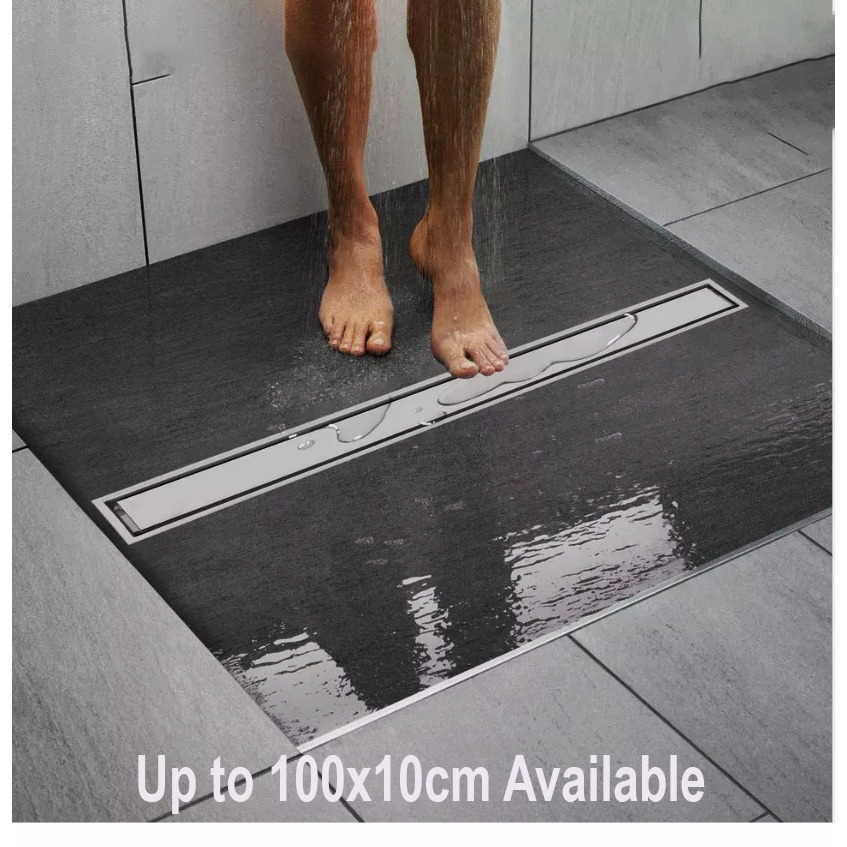 20 to 100cm Linear Floor Drain / 304 stainless shower floor drain ...