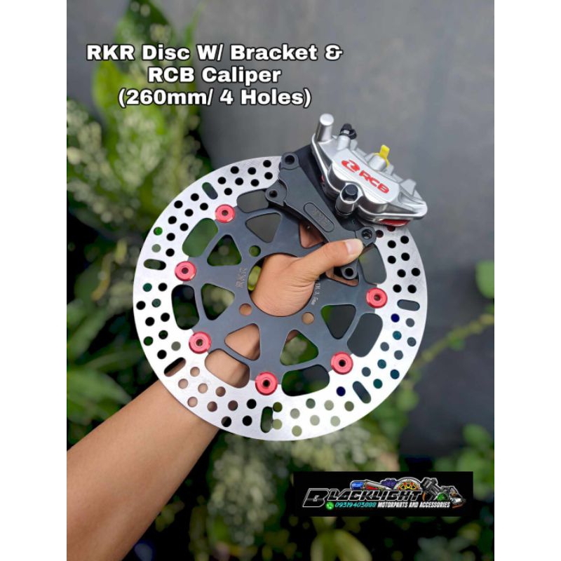 RKR DISC (260MM, 5 HOLES/4HOLES) W/ BRACKET & RCB CALIPER/BREMBO ...