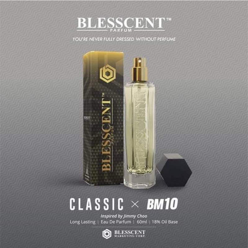 [BLESSCENT] Oil Based Perfume for Men | BM10 - CLASSIC (60ml) | Shopee Philippines