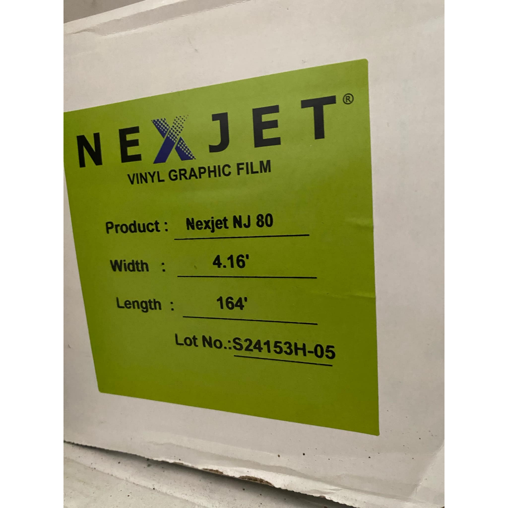 Nexjet Glossy Vinyl Sticker NJ80 4.16ft x 164ft | Shopee Philippines