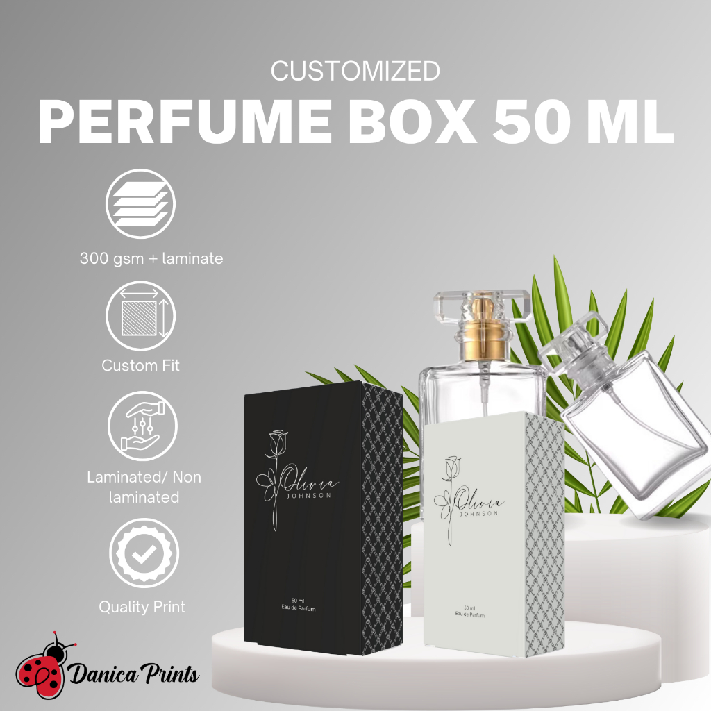 [Customizable] 50 Pcs Perfume Box 50 mL or 30mL | 300gsm | Laminated | Shopee Philippines