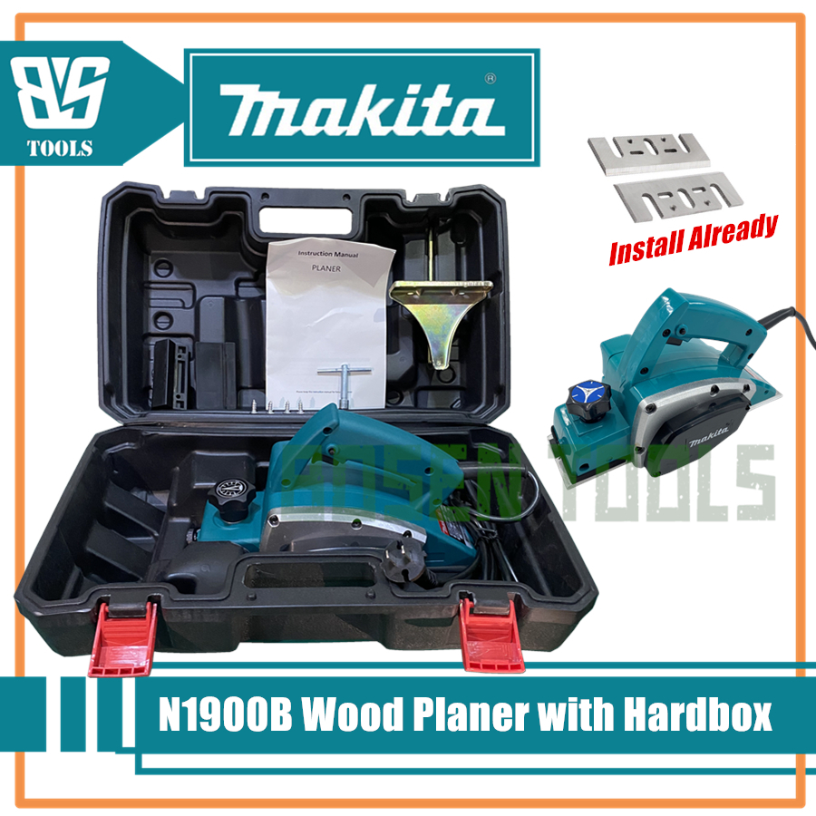 Makita N1900B Corded Electric Wood Power Planer 82mm Wood Planer with Hardbox | Shopee Philippines