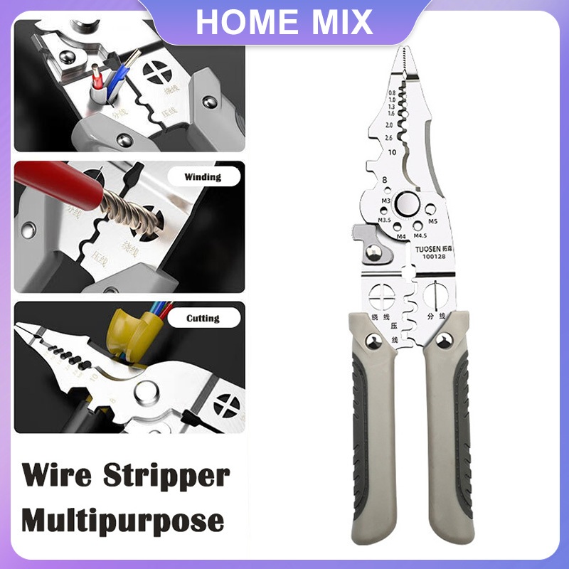 21-in-1 Wire Stripper Heavy Duty Multipurpose Pliers Wire Cutter ...