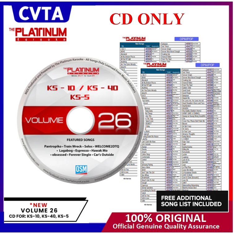 Platinum KS-5 Junior Lite CD: Volume 26 | Shopee Philippines