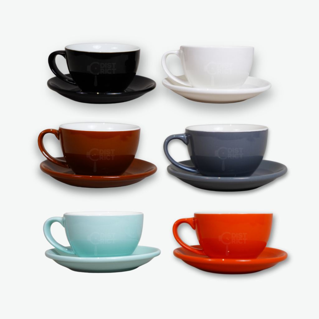 C. District | 7oz and 10oz Ceramic Egg Cappuccino Cup with Saucer ...