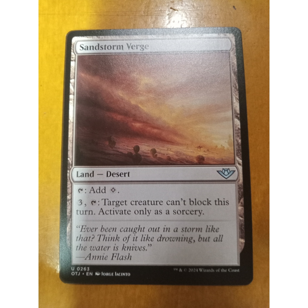 MTG Sandstorm Verge Uncommon Outlaws of Thunder Junction OTJ Magic the ...