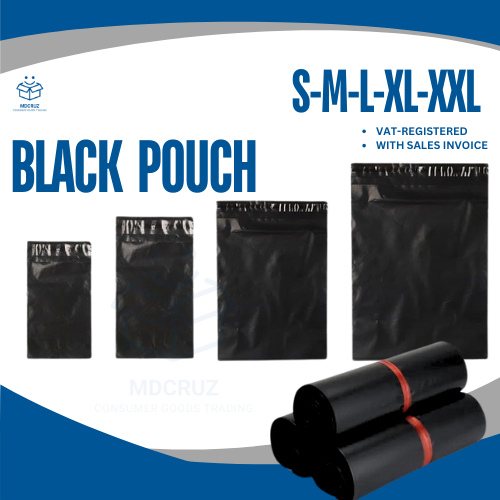 Black Courier Pouch Express Parcel Pouch Shipping Pouch Plastic ...
