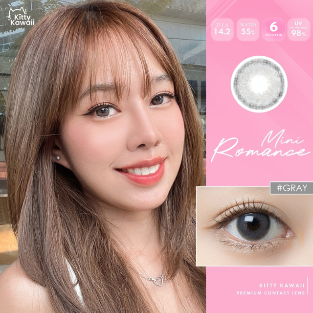 Kitty Kawaii 6 Months Mini Romance Gray Contact Lens + Free Lens Case | Graded & No Grade ...