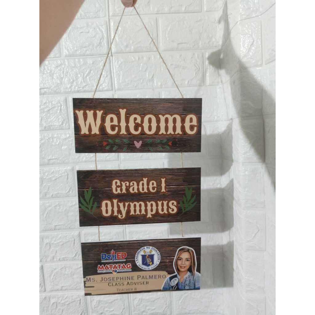 Welcome Signage, Door Hanging Sintra Board Welcome Sign Chris Art'z ...