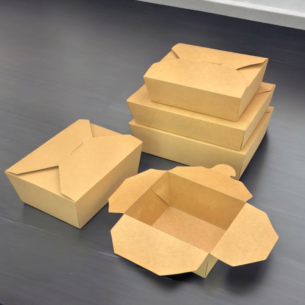 [20pcs] Kraft Meal Box / Takeout Box Meal Box Paper Mealbox Plain Kraft ...