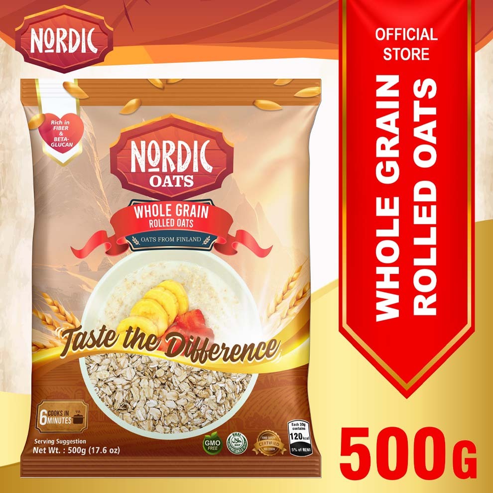 Nordic Oats Whole Grain Rolled Oats 500g | Shopee Philippines