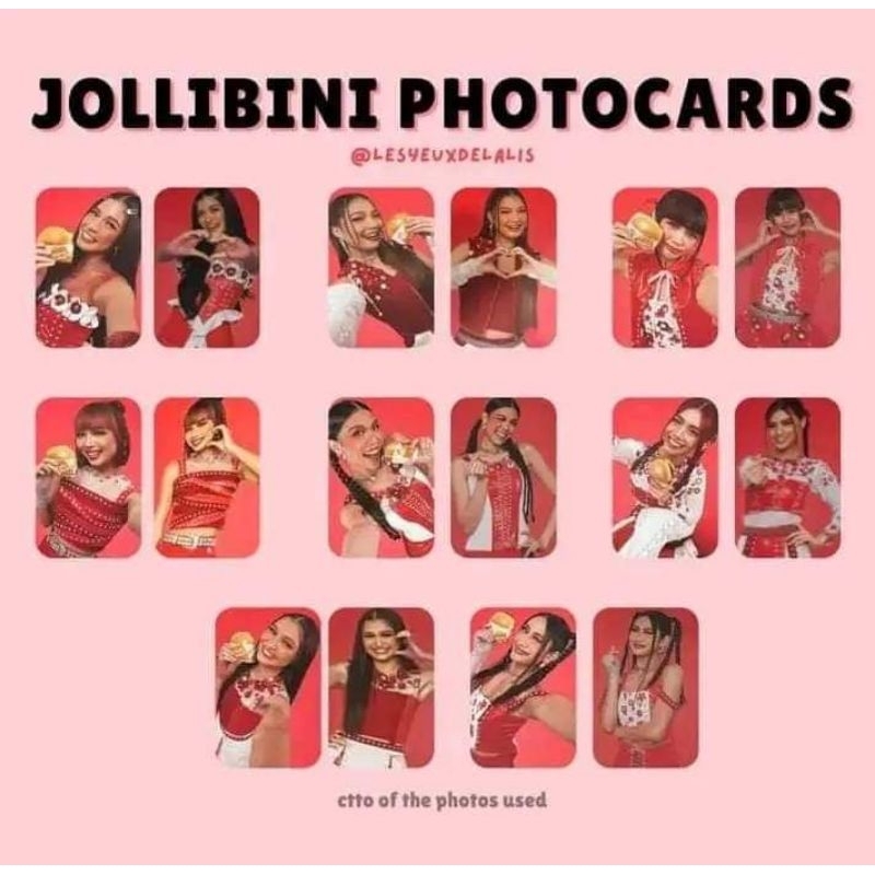 OFFICIAL JOLLIBINI PHOTOCARD BURGER POSE | Shopee Philippines