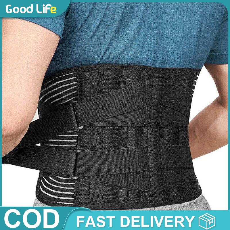 Adjustable Lumbar Support Belt with 6 Stays Elastic Breathable Lower ...