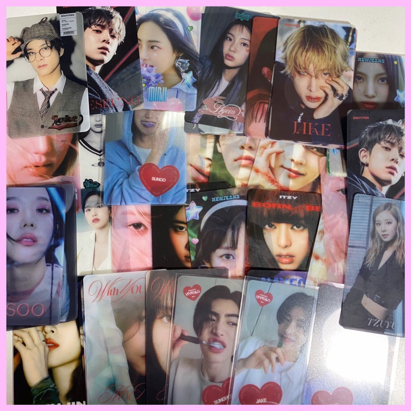2 pcs Random KPOP Unofficial Transparent photocard ( from KPOPMerch POB ...