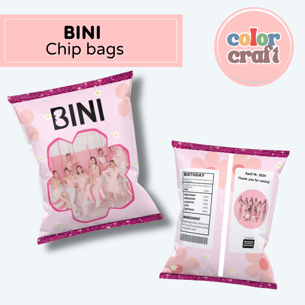 10 pcs BINI/SB19 LOOT BAG/CHIP BAG (Big Size) | Shopee Philippines