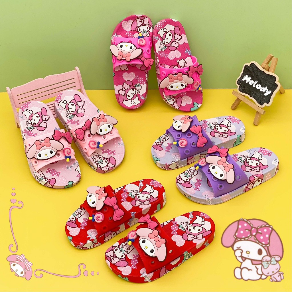 Hello kitty Melody cartoon slippers Assorted style Cartoon Slippers for ...