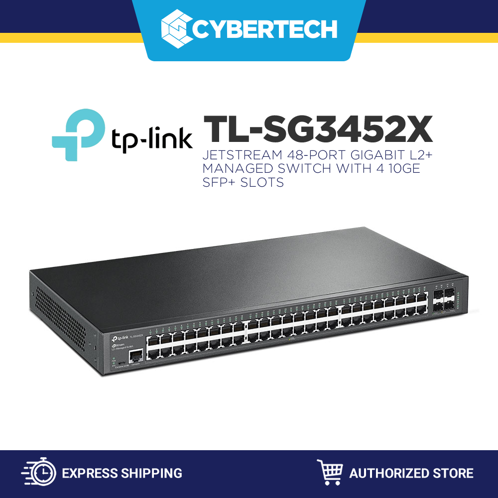 Cybertech TP-Link TL-SG3452X JetStream 48-Port Gigabit L2+ Managed ...