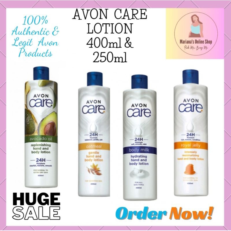 Avon Care Lotion Royal Jelly, Oatmeal, Avocado, Hydrating Milk ...