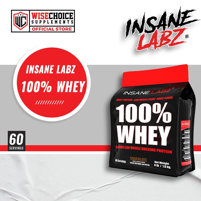 Insane Labz 100% Whey 4lbs | Shopee Philippines