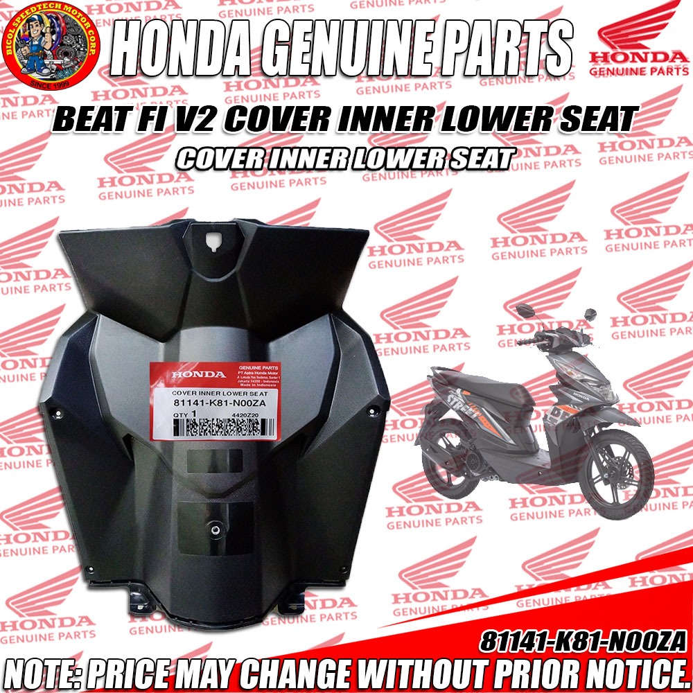 BEAT FI V2 COVER INNER LOWER SEAT (HPI) (GENUINE: 81141-K81-N00ZA ...