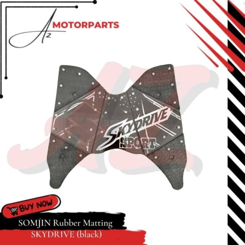SOMJIN Rubber Matting Skydrive (Black) | Shopee Philippines