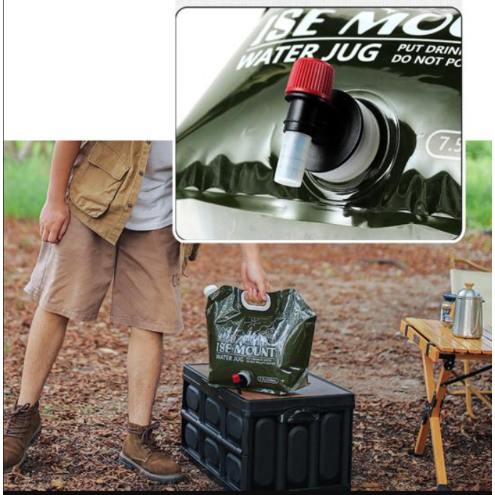 collapsible 7.5L Water Container Freezable Water Bottle Water Storage ...