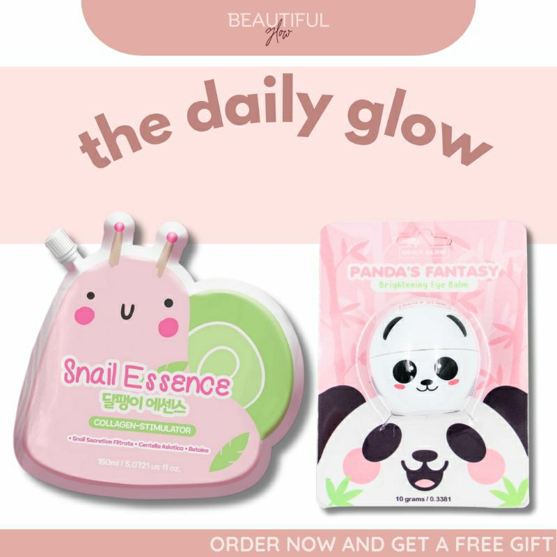 The Daily Glow Panda Brightening Eye Balm | Snail Essence Serum ...