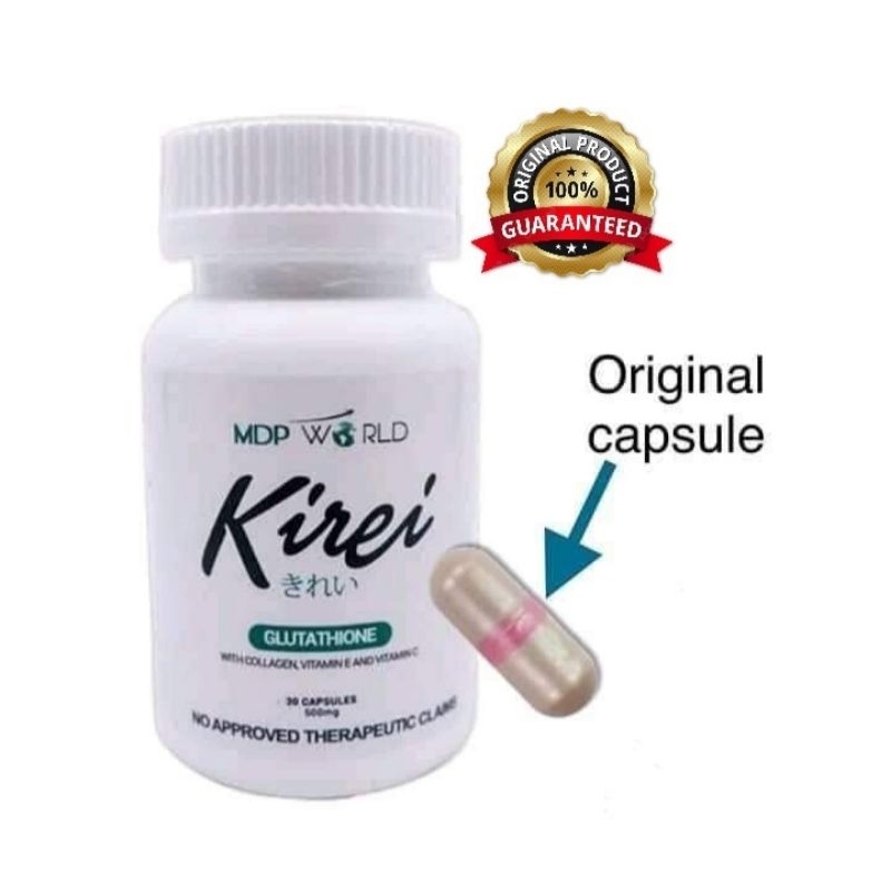 ORIGINAL KIREI GLUTATHIONE with Collagen ( 30 caps per bottle ) | Shopee Philippines