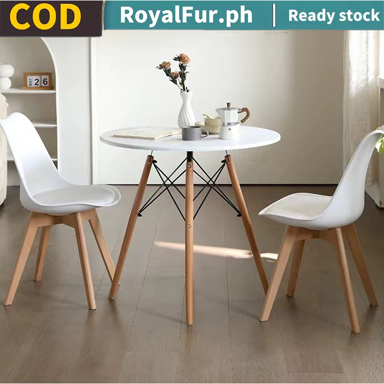 COD Nordic Round Table 60cm For Dining Coffee Tea With Modern ...