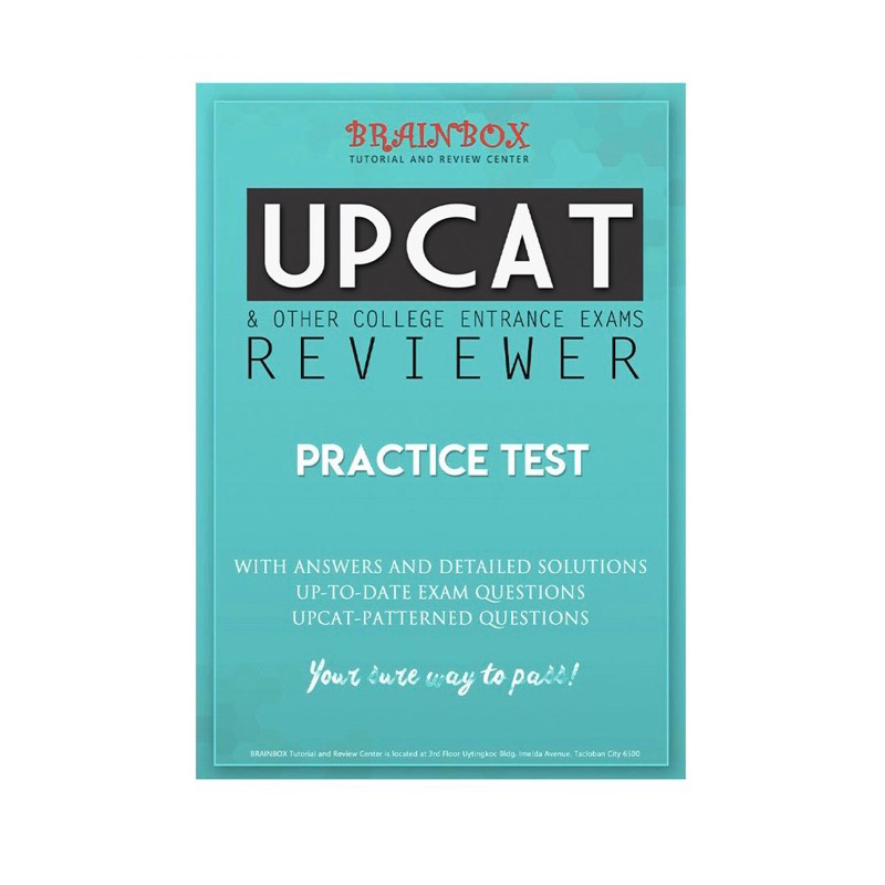 BRAINBOX-UPCAT REVIEWER PRACTICE TEST 2024 | Shopee Philippines