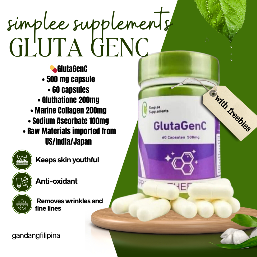 Simplee GlutaGen C Supplements Skin whitening & Anti-Aging & Removes ...