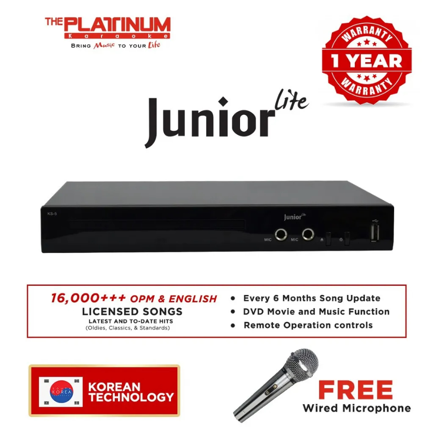 Platinum KS-5 Karaoke Player with 10,000++ songs and Built-in Wifi ...