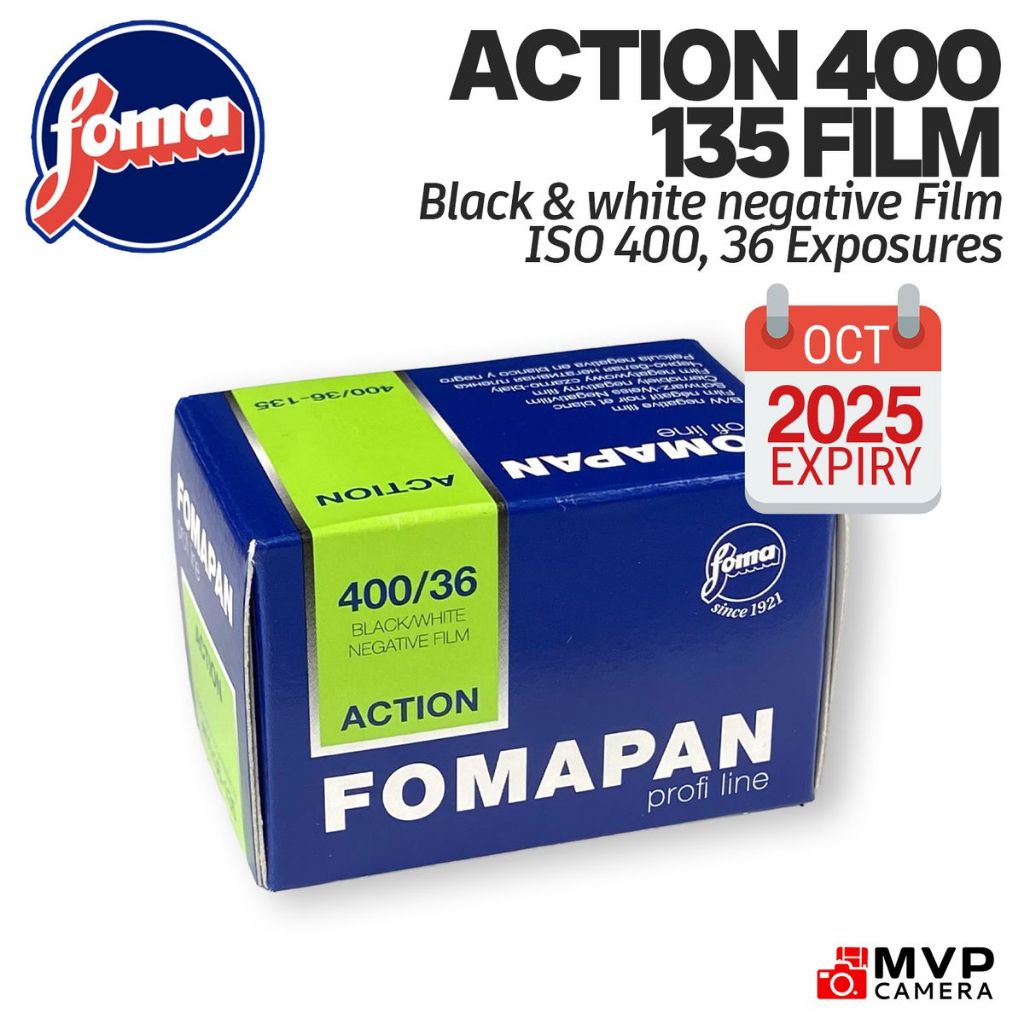 FOMAPAN 400 ISO Black & White Negative Film FOMA (135 Roll) MVP CAMERA ...