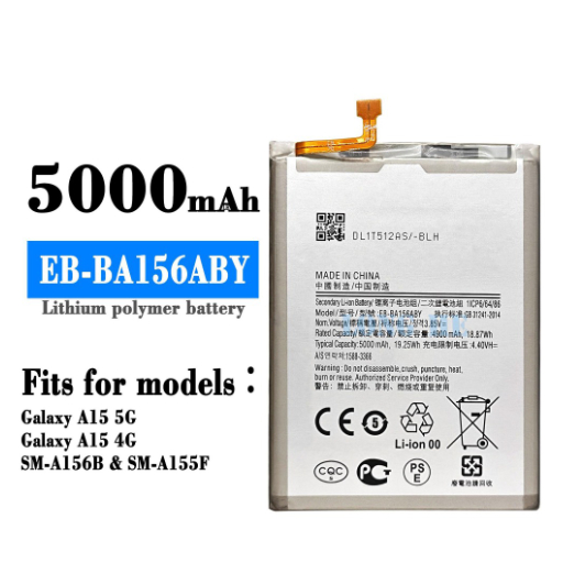 Samsung Galaxy A15 4G 5G SM-A156B SM-A155F EB-BA156ABY Battery | Shopee ...
