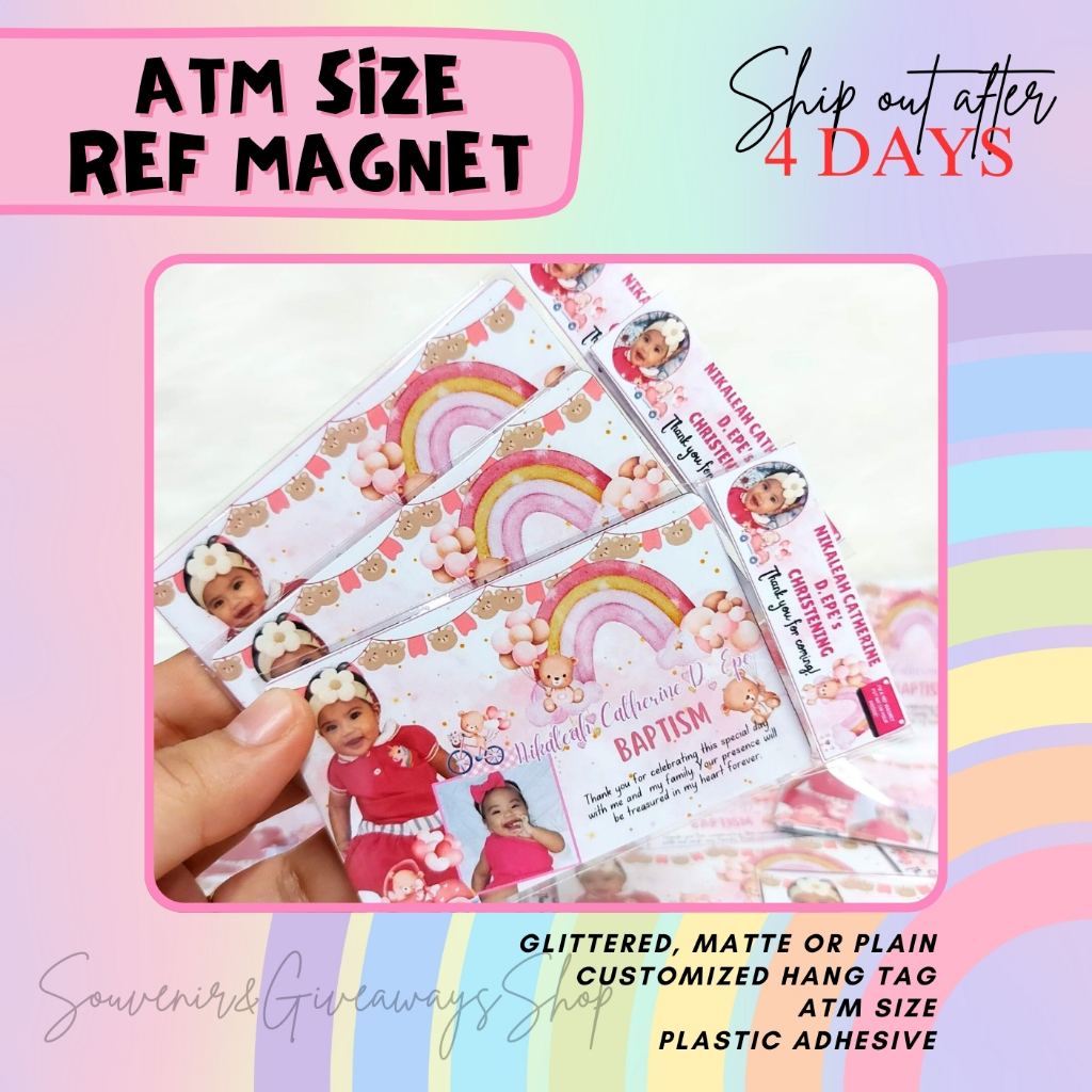 SNGshop | REF MAGNET SOUVENIR ATM SIZE | Shopee Philippines