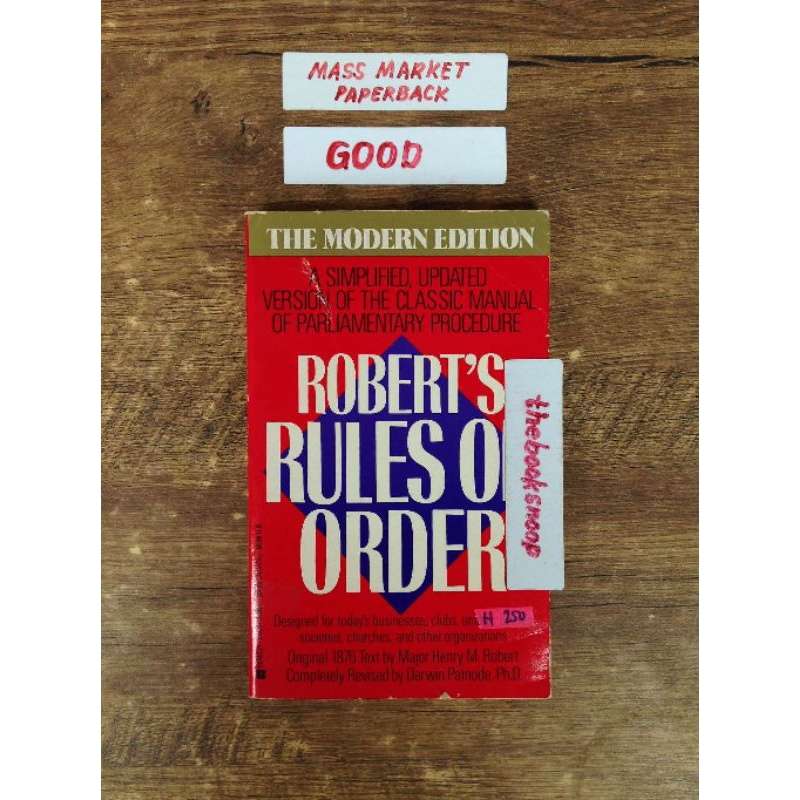 Robert’s Rules of Order parliamentary procedure | Shopee Philippines