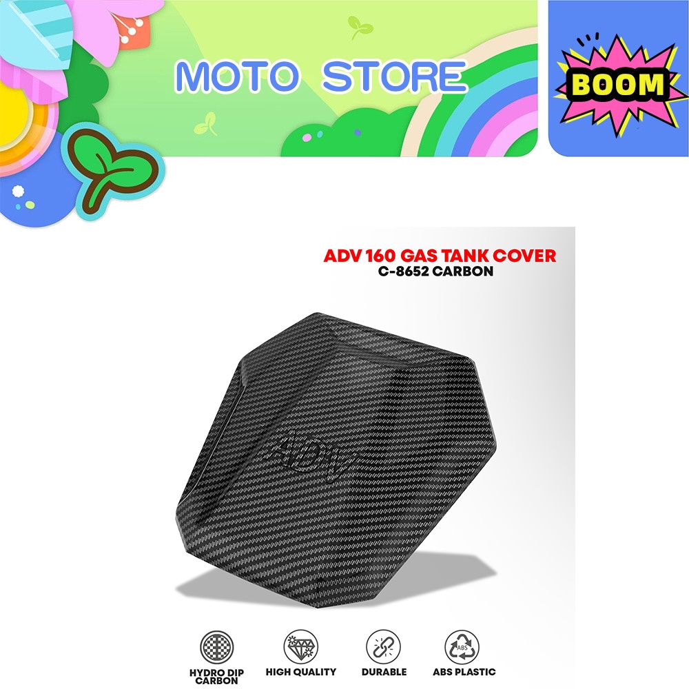 HONDA ADV 160 FUEL TANK COVER PLATE C-8652 / CARBON GAS TANK COVER FOR ...