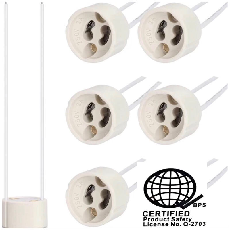 【COD&Ready】LED strip GU10 GZ10 GX10 socket for halogen ceramic light ...