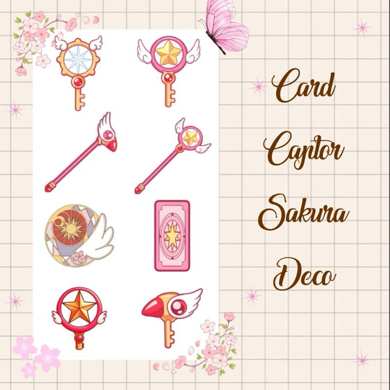 Card Captor Sakura Cute Decorative Waterproof Vinyl Sticker Pack Die ...