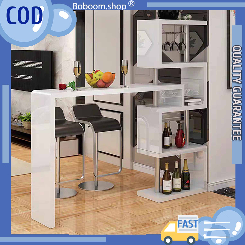 ♬COD♬ Modern Bar Counter MINI Bar Table with Rotating Swivel Counter ...