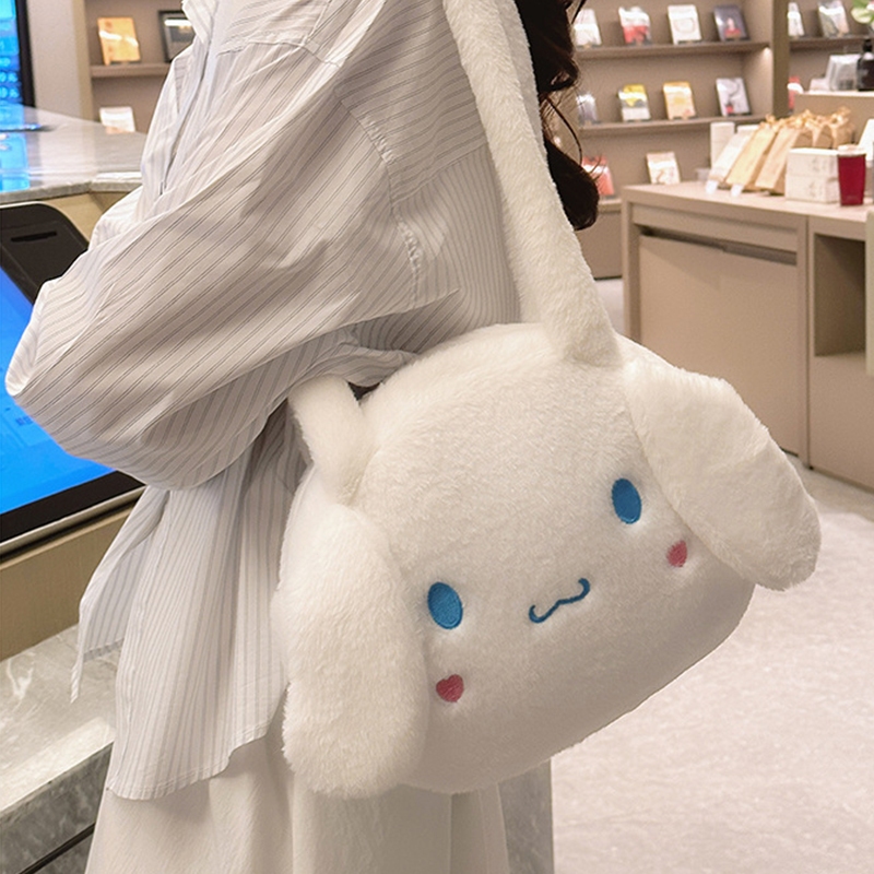 Sanrio Plush Cinnamoroll Melody Kuromi Pom Pom Purin Women Tote Bags ...