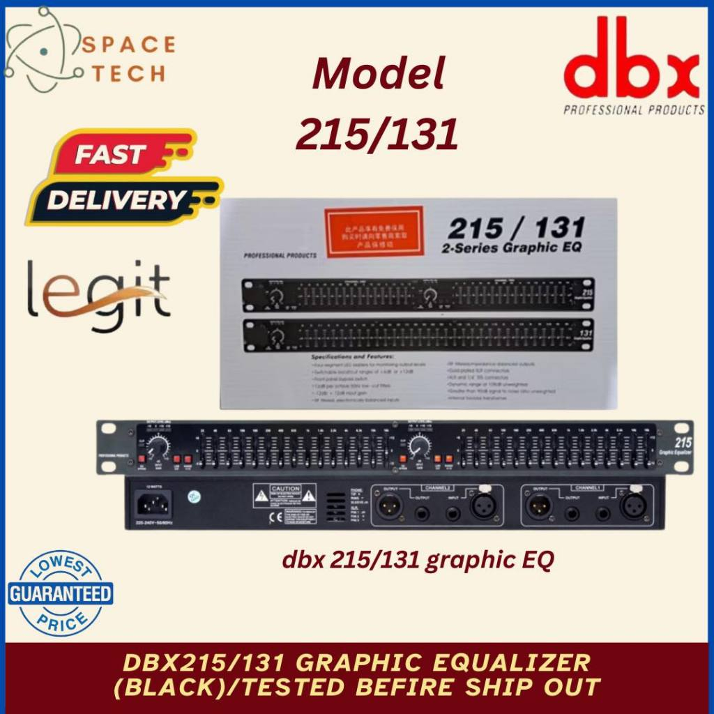 DBX 215/131 2- Series Graphic Equalizer | Shopee Philippines