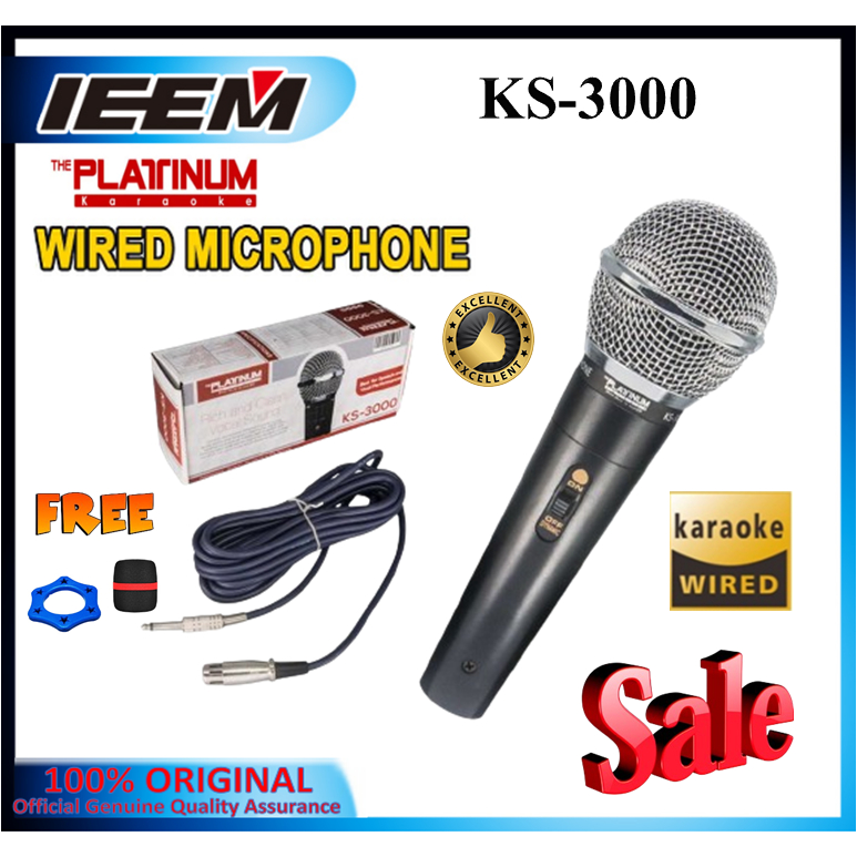 Platinum KS-3000 Karaoke Microphone with FOAM RING | Shopee Philippines