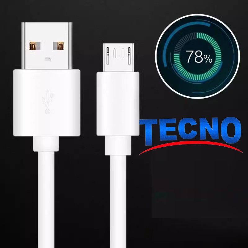 100% Original Fast Charging Tecno Charger 2.4A Micro USB For Android ...
