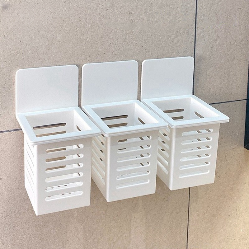 Kitchen Rack Wall-mounted Comb Storage Box Wash Table Toothbrush Holder ...