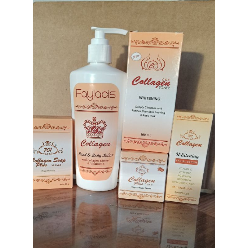 701 Collagen Set 2 Original Made in Indonesia with freebies | Shopee ...