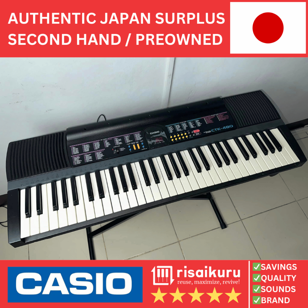 Casio CTK-480 61 Keys Electronic Piano Keyboard Organ Church Band for ...