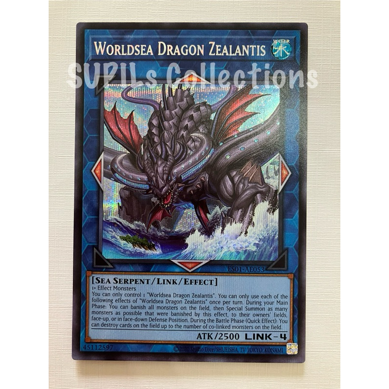YuGiOh! OCG AE Worldsea Dragon Zealantis ES01-AE053 (SeR/UR) | Shopee Philippines
