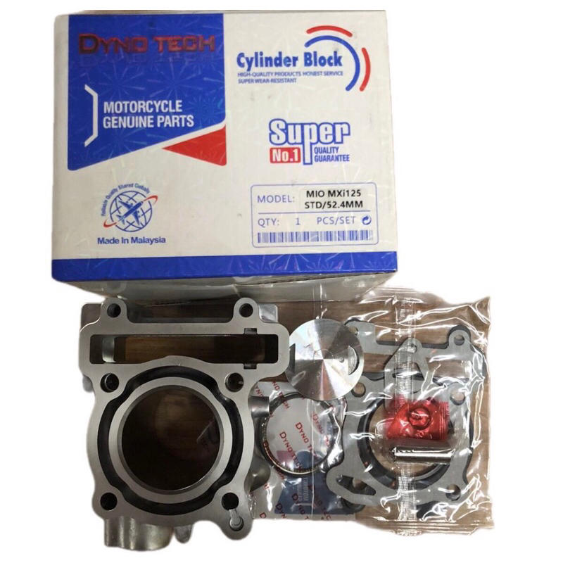 DYNO TECH CYLINDER BLOCK/BORE FOR MIO MXi125 STD/52.4MM | Shopee Philippines