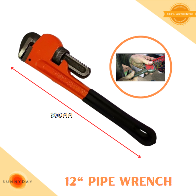 Heavy Duty Pipe Wrench/Liyabe 12" 14" 18" 24" Sold Per Piece | Shopee ...